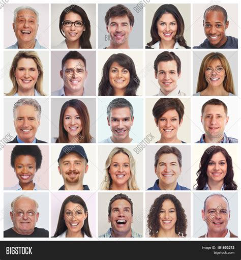 Set People Faces Image And Photo Bigstock