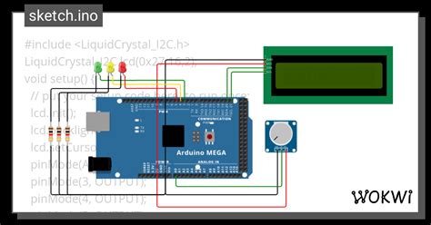 conditional led with potensio and lcd wokwi esp32 stm32 arduino