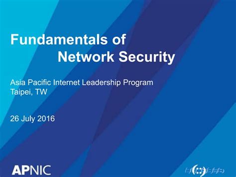 Fundamentals Of Network Security Pptx