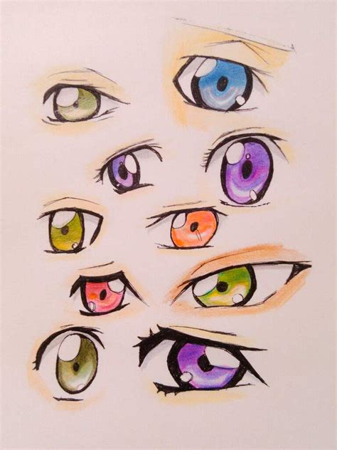 Как рисовать мультяшные глаза Пошаговая инструкция