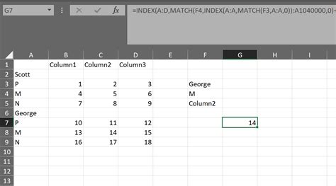 Excel Three Dimensional Lookup Using Index Match Stack Overflow