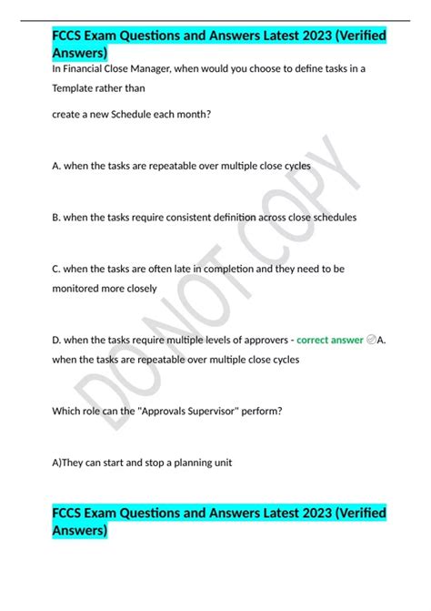 Fccs Exam Questions And Answers Latest 2023 Verified Answers Fccs Stuvia Us