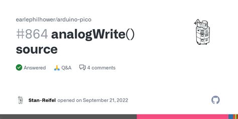 Analogwrite Source · Earlephilhower Arduino Pico · Discussion 864 · Github