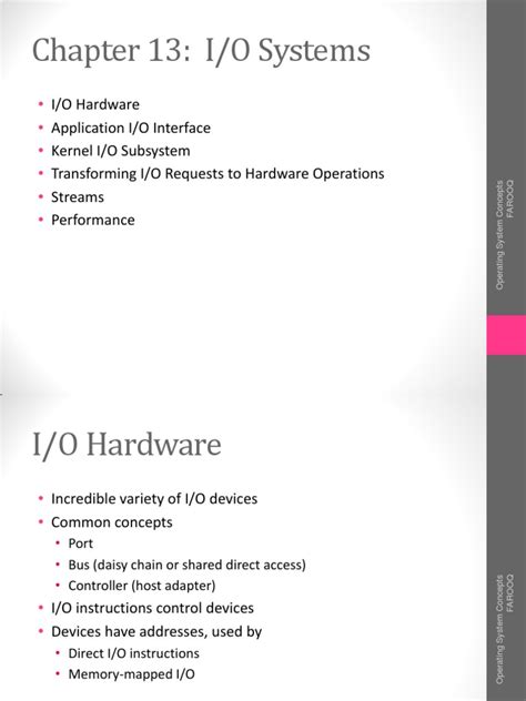chapter 13 i o systems pdf input output operating system