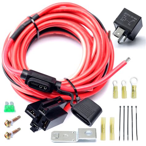 Buy Fuel Pump Relay Kit P N 30247 Waterproof Relay And Relay Bypass 40 Amp Switch Set Fit For