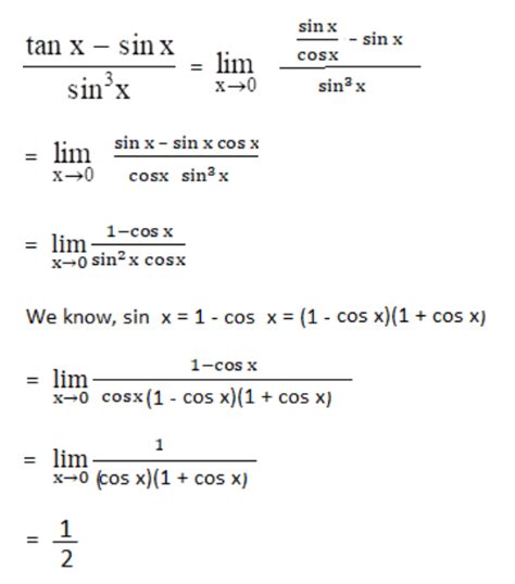 Solved Tanx Sinx 6 If Fx Then Lim Fa Is Equal To Sin X