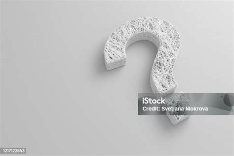 흰색 배경에 물음표 모양으로 얽혀 얇은 필라멘트의 복수 3d 일러스트레이션 물음표에 대한 스톡 사진 및 기타 이미지 물음표