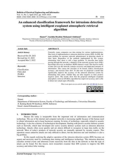 Pdf An Enhanced Classification Framework For Intrusions Detection