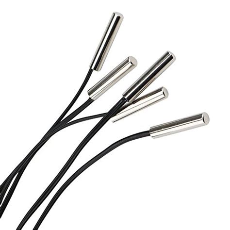 10k Temperature Sensor Probe Drok 5pcs 1 Meter Waterproof Temp Sensor Probe Stainless Steel