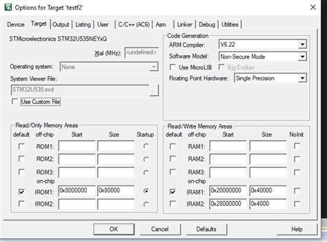 hardfault when erasing flash stm32u535 stmicroelectronics community