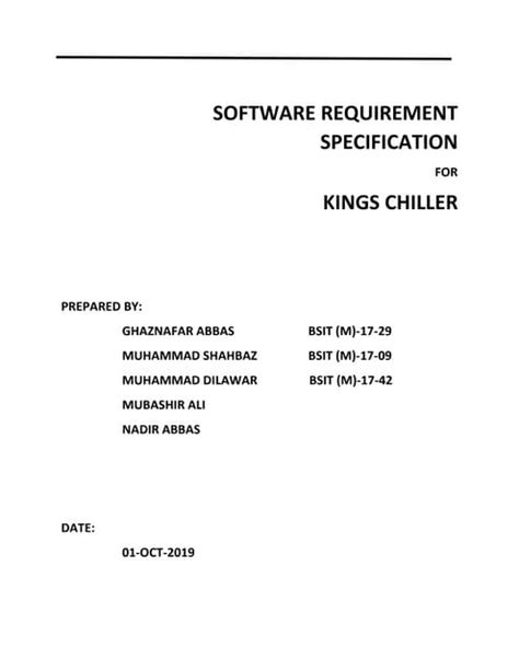 Software Requirement Specification Pdf Operating Systems Computer Software And Applications
