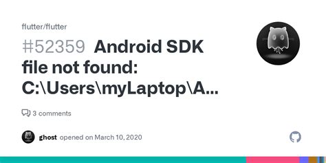 android sdk file not found c users mylaptop appdata local android sdk