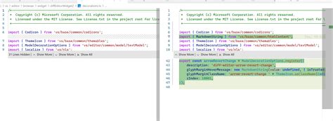 Diff Editor V Hide Unchanged Lines Bug Issue Microsoft Vscode Github