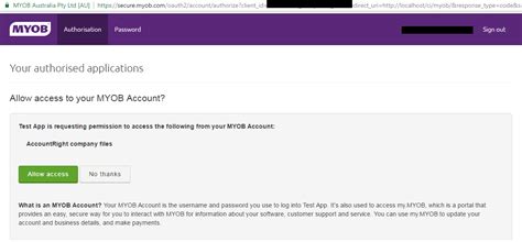 Code Samples Connect To Myob Api Using Php Application