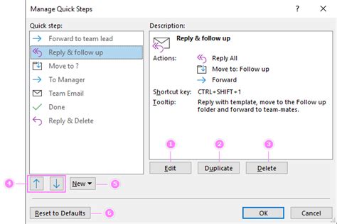 Microsoft Outlook 2010 Quick Steps