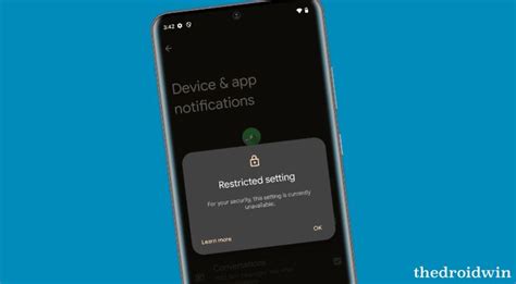 allow restricted settings missing greyed out on android [fixed