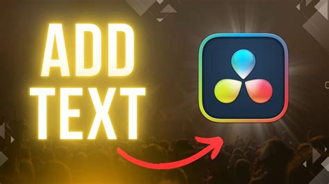 How To ADD TEXT In DaVinci Resolve YouTube