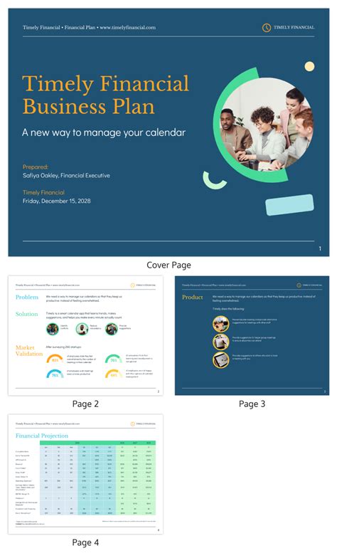 Startup Business Financial Plan Template Venngage