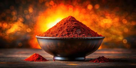 A Vibrant Display Of Gourmet Chili Powder A Closeup Of A Colorful Spice