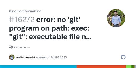 Error No Git Program On Path Exec Git Executable File Not Found In Path Issue