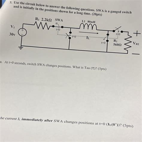 Solved Use The Circuit Below To Answer The Following