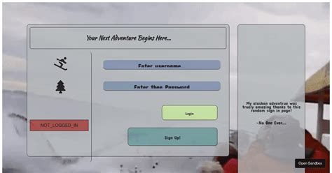 Sign In Page Codesandbox