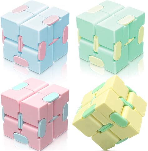 Fidget Cube New Version Mini Fidget Finger Toys Stress Relieving Fidge Evofine