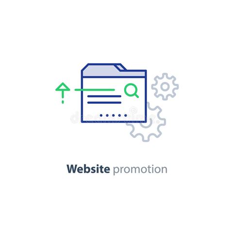 Website Optimization Services Promotion And Development Concept Icon