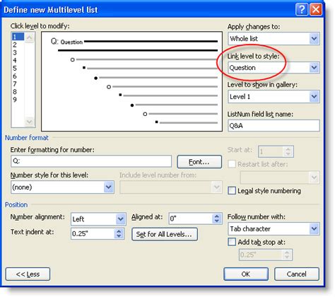 Qanda Styles In Word 20072010