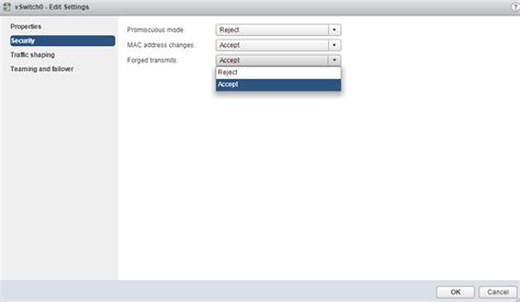 VSphere Networking VSS Advanced Settings Network Pioneers