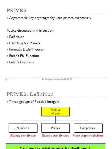 6 Number Theory And Finite Fields Fermats And Eulers Theorems The