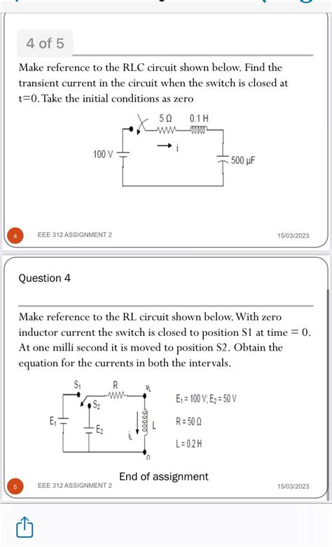 [solved] make reference to the rlc circuit shown below f