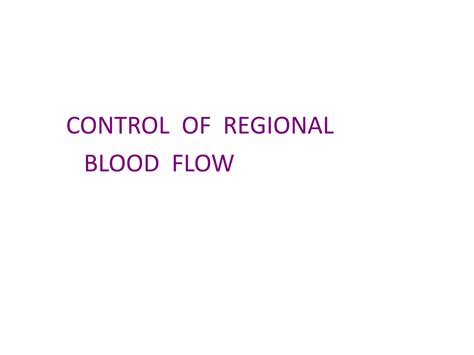 Microcirculation Overview Cardiovascular System Ppt