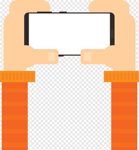 손 스마트폰 모바일 전화 보고 시계 수평 모형 빈 화면 Png Pngwing