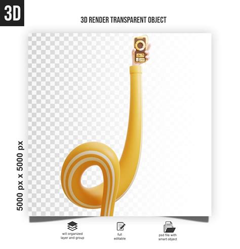 3d Illustration Of Hand Holding Mobile Phone Data Analysis Report