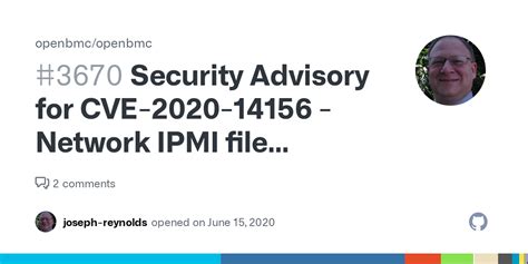 security advisory for cve 2020 14156 network ipmi file permissions · issue 3670 · openbmc
