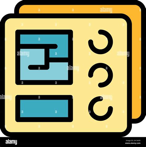Api Interface Icon Outline Api Interface Vector Icon Color Flat Isolated Stock Vector Image