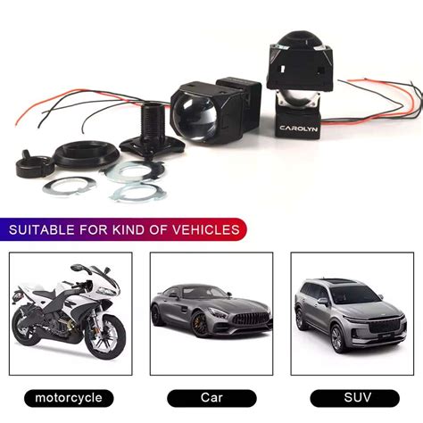 Bi Led Projector Retrofit Waterproof Led High Beam Projector 1 5 Inch Matrix Led Lens Bi Led