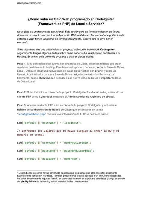 Pdf De Programación ¿cómo Subir Un Sitio Web Programado En
