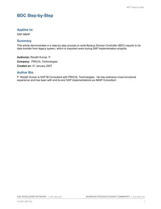 Backup 20 Domain 20controller 20 Bdc 20step By Step 1 PDF