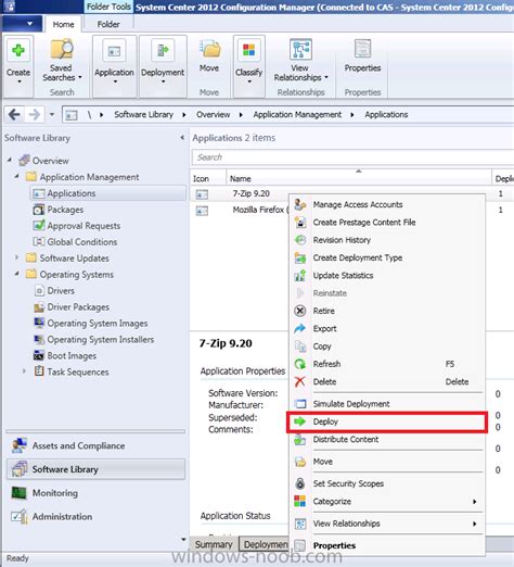 Using System Center 2012 Configuration Manager Part 8 Deploying Applications Just Another