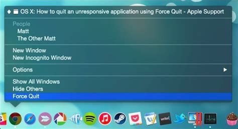 How To Force Applications And Processes To Quit On OS X