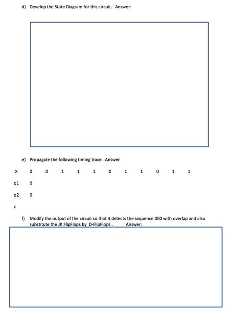 Solved Problem 1 Given The Following Sequence Detector 2
