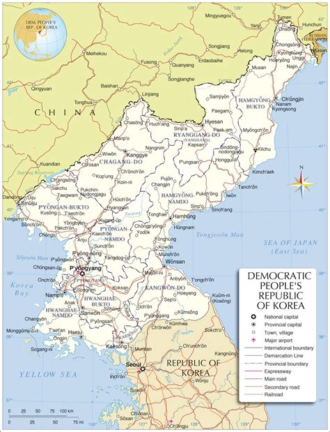 North Korea Maps Printable Maps Of North Korea For Download