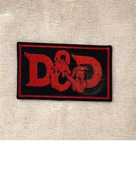 Embroidered Dandd Dragon Logo Patch Iron On Sew On Custom Colors Etsy