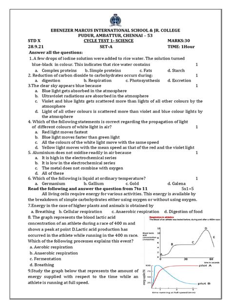 Class X Science Ct Set A Blu 2024 Pdf Class X Science Ct Set A Blu 2024 Pdf