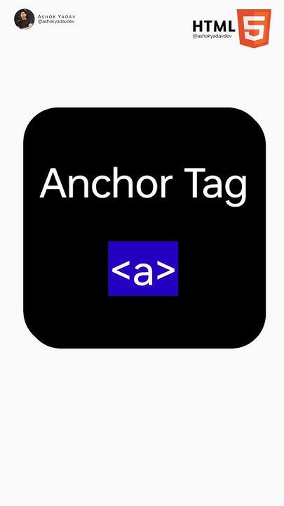 Anchor Tag Webdevelopmenthtmllinksanchortagcodehyperlinkswebdesignprogramming