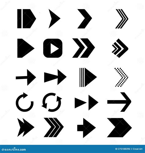 Arrows Set Of 400 Black Icons Arrow Icon Arrow Vector Collection Arrow Cursor Modern Simple