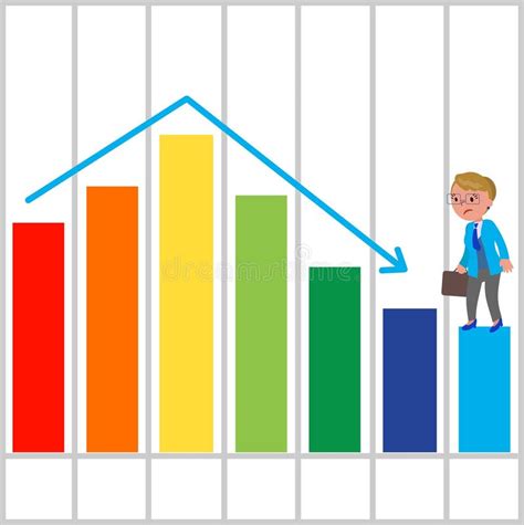 Bad Bar Chart Vector Stock Vector Illustration Of Male 99671502