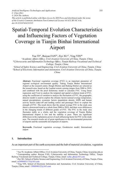 Pdf Spatial Temporal Evolution Characteristics And Influencing Factors Of Vegetation Coverage